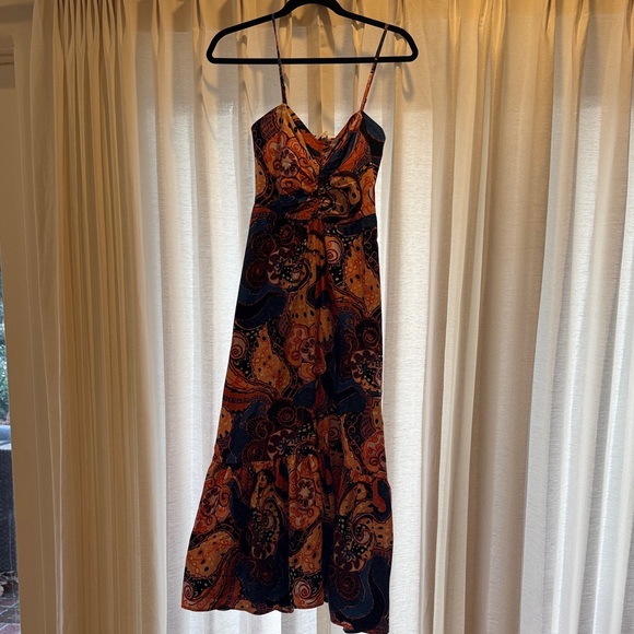 A.L.C. | Dresses | Nwt Alc Blue And Orange Paisley Maxi Dress | Poshmark